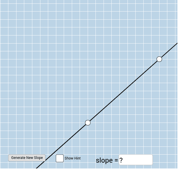 Slope (Quiz) II - GeoGebra