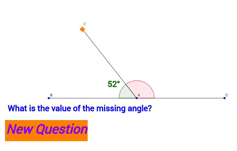 Angles on a Straight Line - GeoGebra